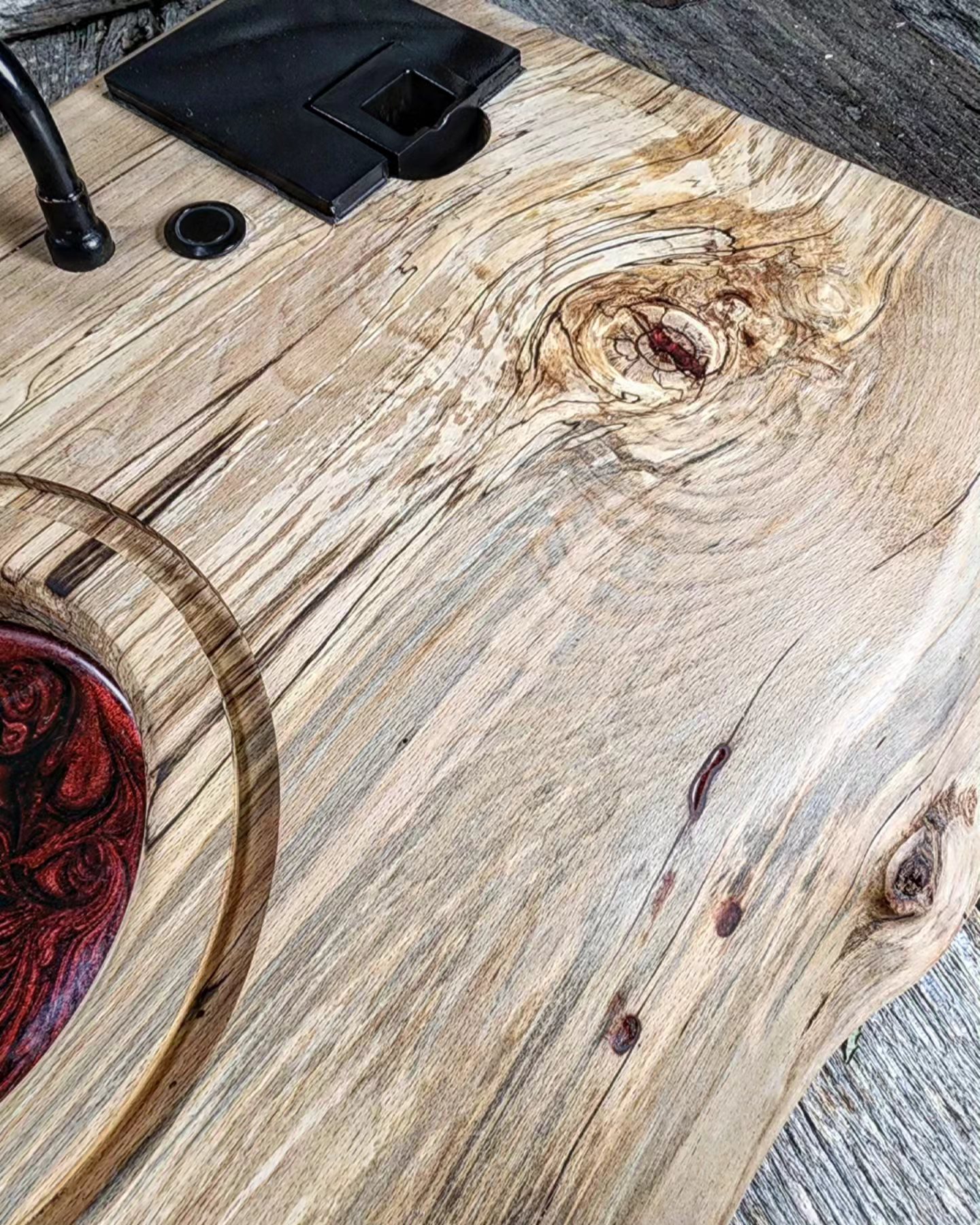 Spalted Beech Infused Grain Cocktail Smoker | Compass Woodworks Co