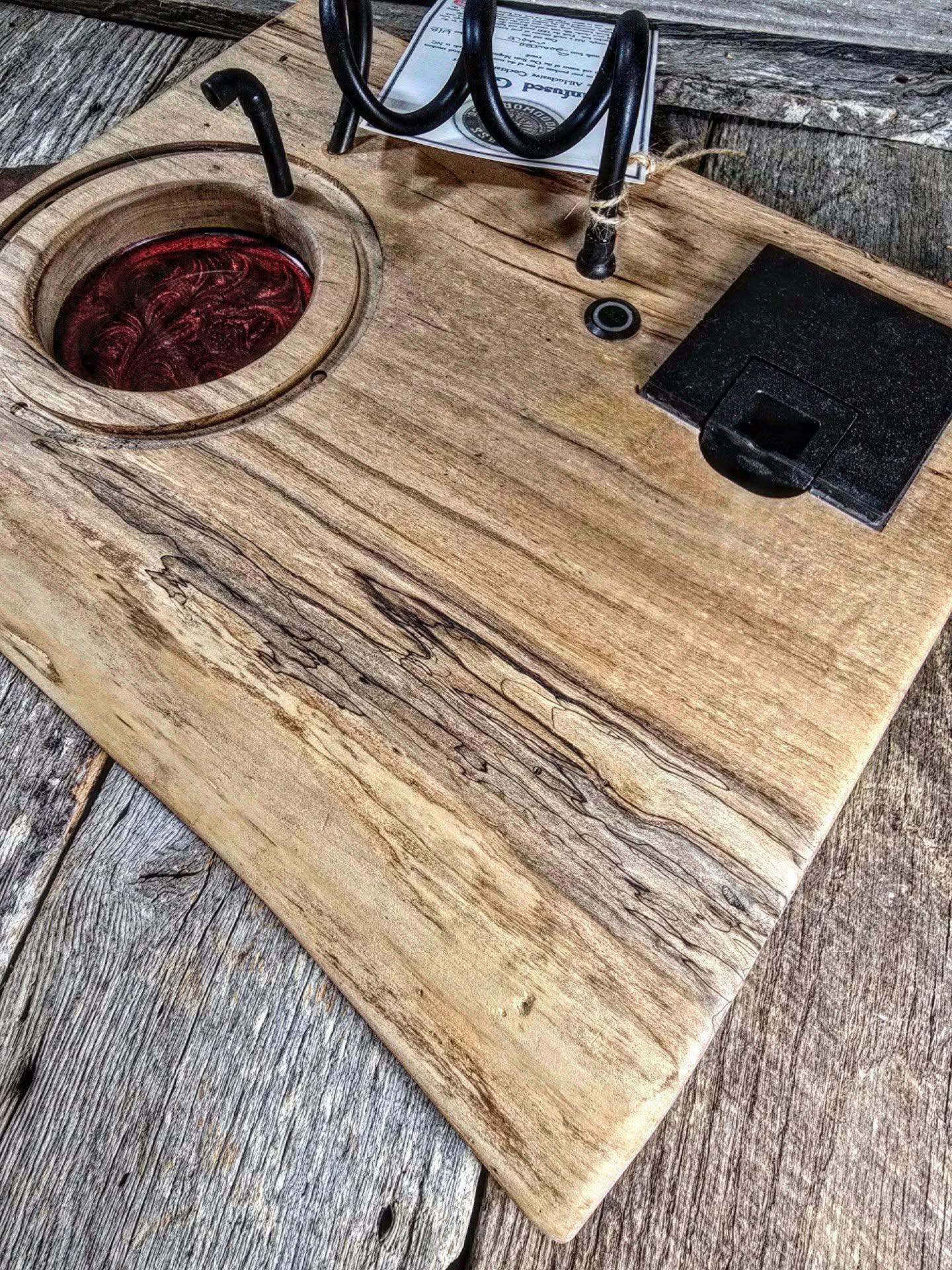 Spalted Maple Infused Grain Cocktail Smoker | Compass Woodworks Co